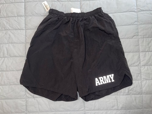 US Army Black Physical Fitness Uniform PFU PT Lined Shorts Trunks ...