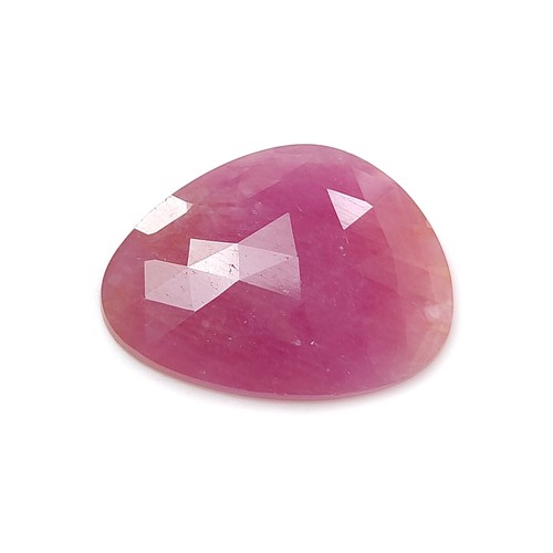 22.60ct Natural Pink Sapphire Gemstone Fancy Rose Cut Slices 20*17mm ...
