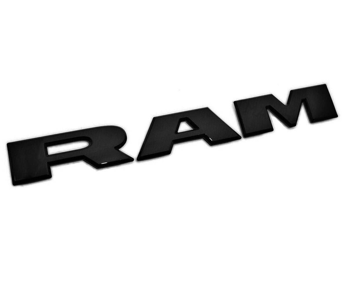 OEM Black RAM Grille Emblem Letters For 19-23 Ram 1500 2500 3500 ...