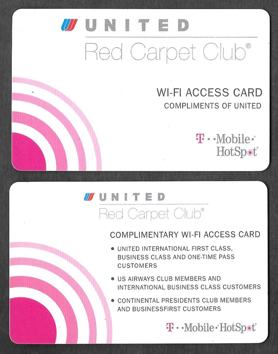United Airlines Red Carpet Club WIFI Passes - UA | eBay