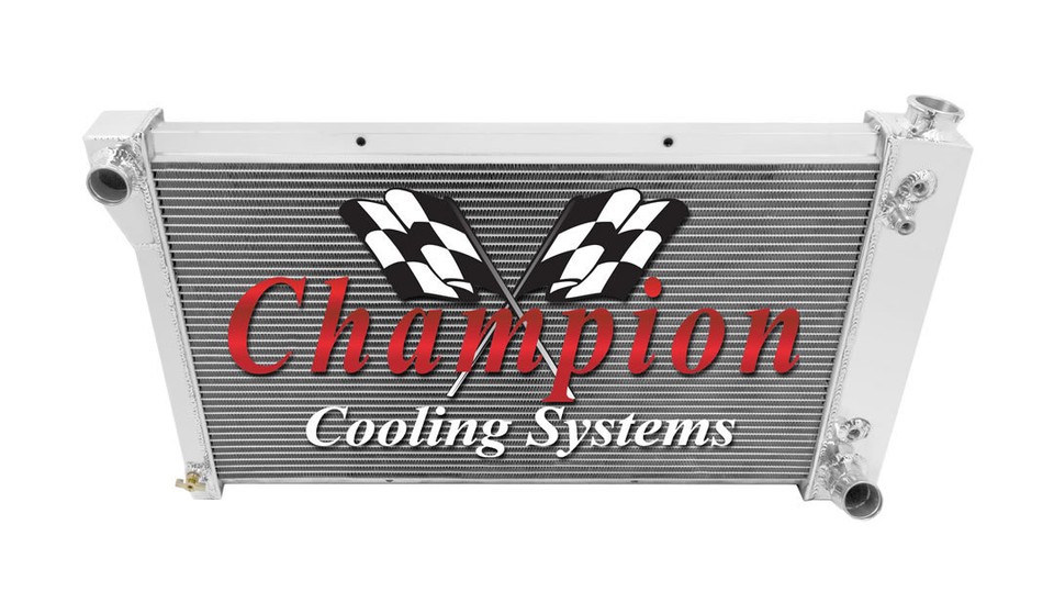 1967 - 1972 Chevy Blazer 3 Row ADV Champion Radiator w/ 2 14" fans and ...