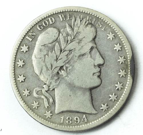 1894 S 50c Barber Silver Half Dollar Fifty Cents US San Francisco | eBay