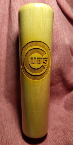 Dugout Mugs Chicago Cubs Baseball Bat Mug Carved Logo MLB Hologram Wood ...