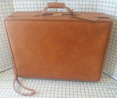 Vintage Hartmann Luggage Pullman 24" Brown Vinyl Suitcase Very Good ...