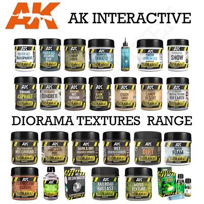 AK Interactive Diorama Effects Full Range Earth Water Nature Textures ...