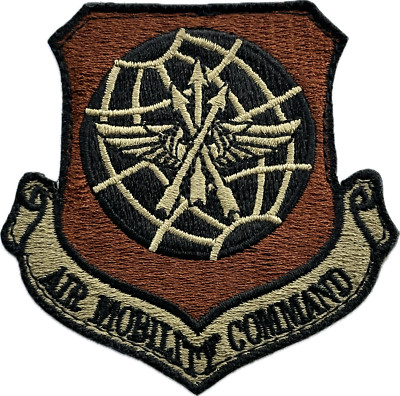 US Air Force USAF AMC Mobility Command Multicam Uniform Touch Fastener ...