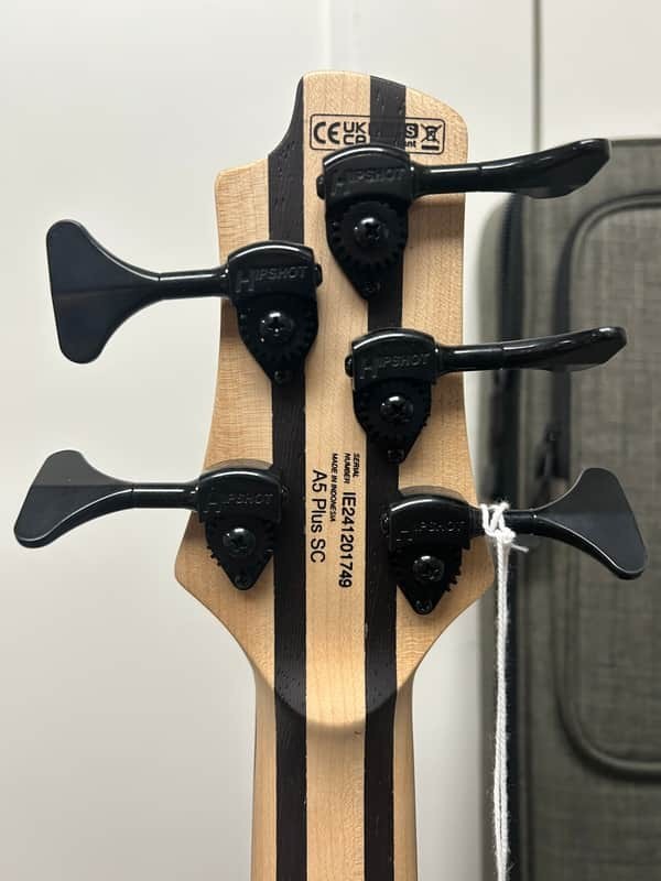 Cort Artisan Series A5 Plus SC 5 String Bass Guitar - Amber Open Pore ...