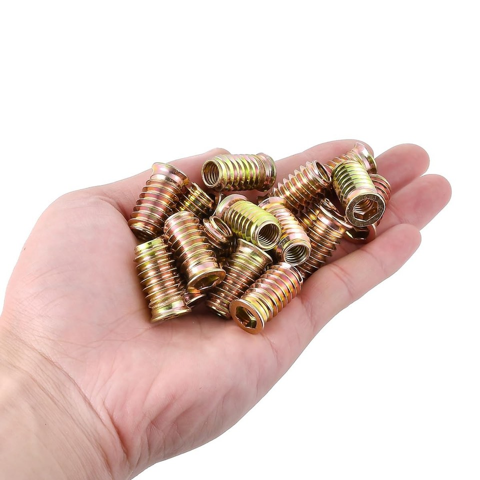 50 Pieces 5/16 Threaded Inserts for Wood Insert Nut Woodworking Tools ...