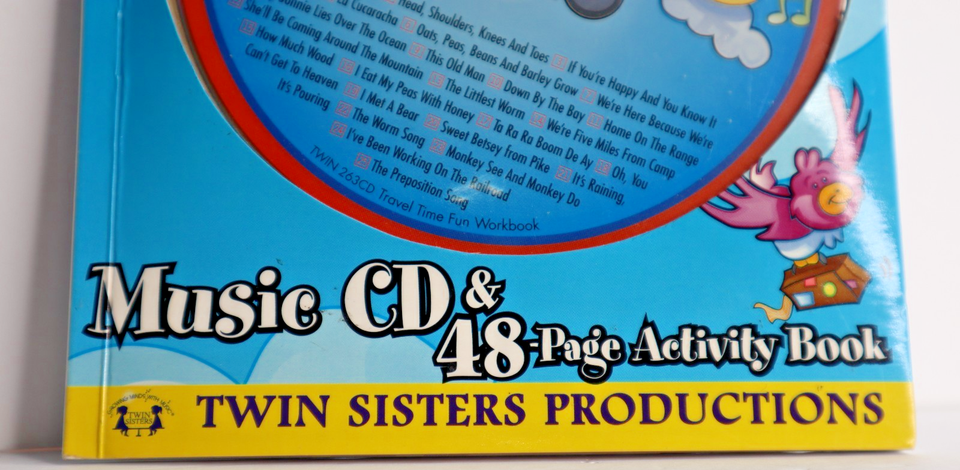 Travel Time Fun by Twin Sisters (CD+Book 2006) 25 Songs/48-p Activity ...
