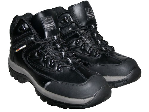 Groundwork Mens Black Colour Lace-up Steel toe-cap Safety Boot in size ...