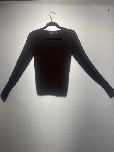 Zara (Brown Label) v-neck long sleeve Women's Size M. 80% Rayon | eBay
