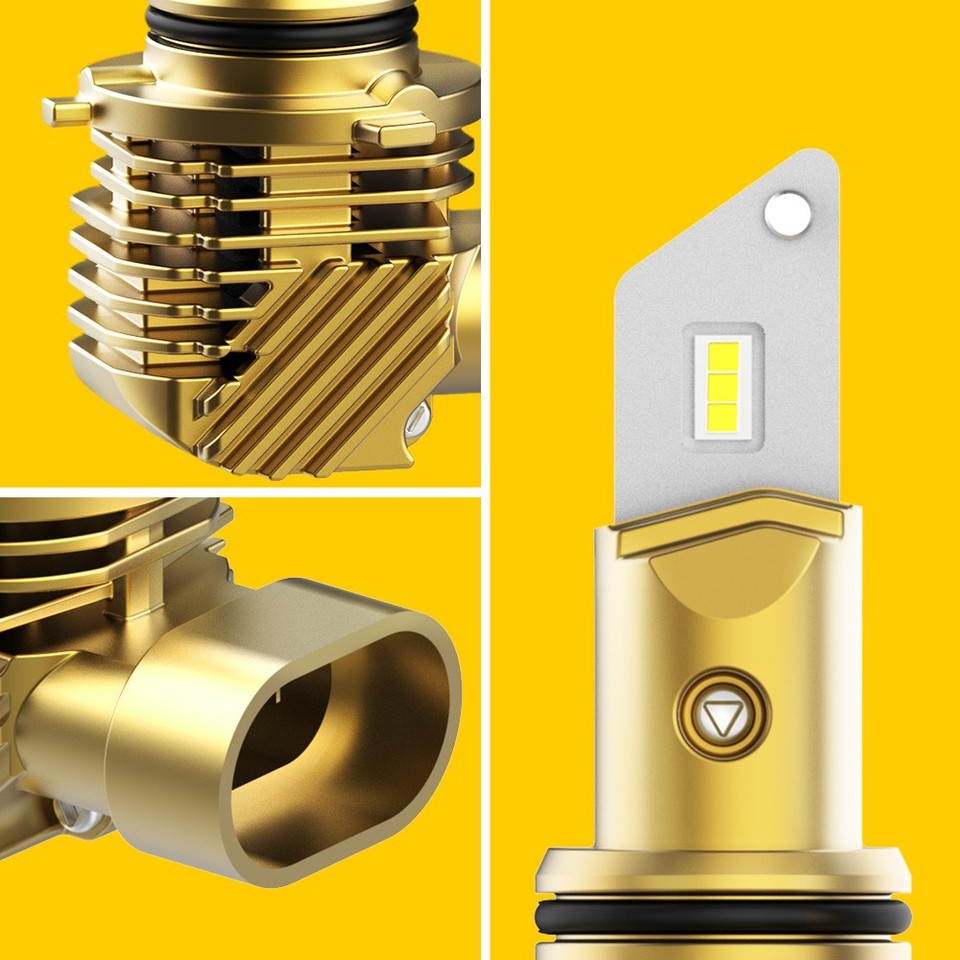 9005 HB3 LED Headlight Bulbs Combo 2 6000K White Plug & Play Halogen ...