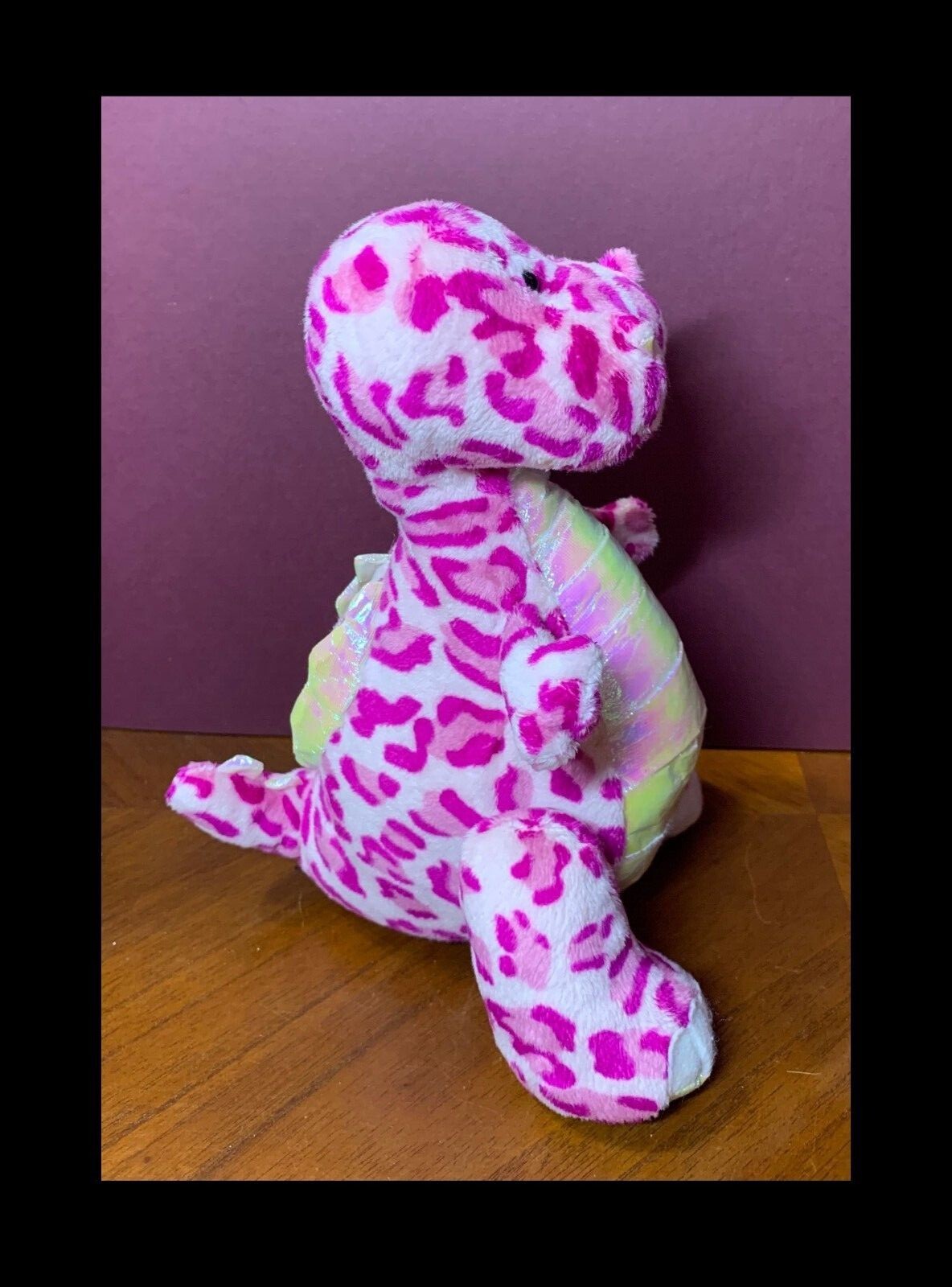 GANZ WEBKINZ DINOSAUR NAMED SPOTTY PLUSH/STUFFED ANIMAL HM339 NO CODE ...