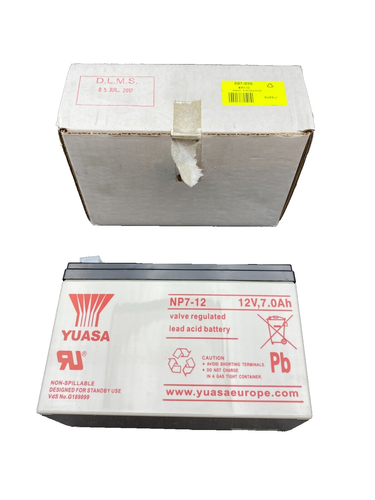 YUASA NP7-12 12V 7A Batteries X5Pc | eBay