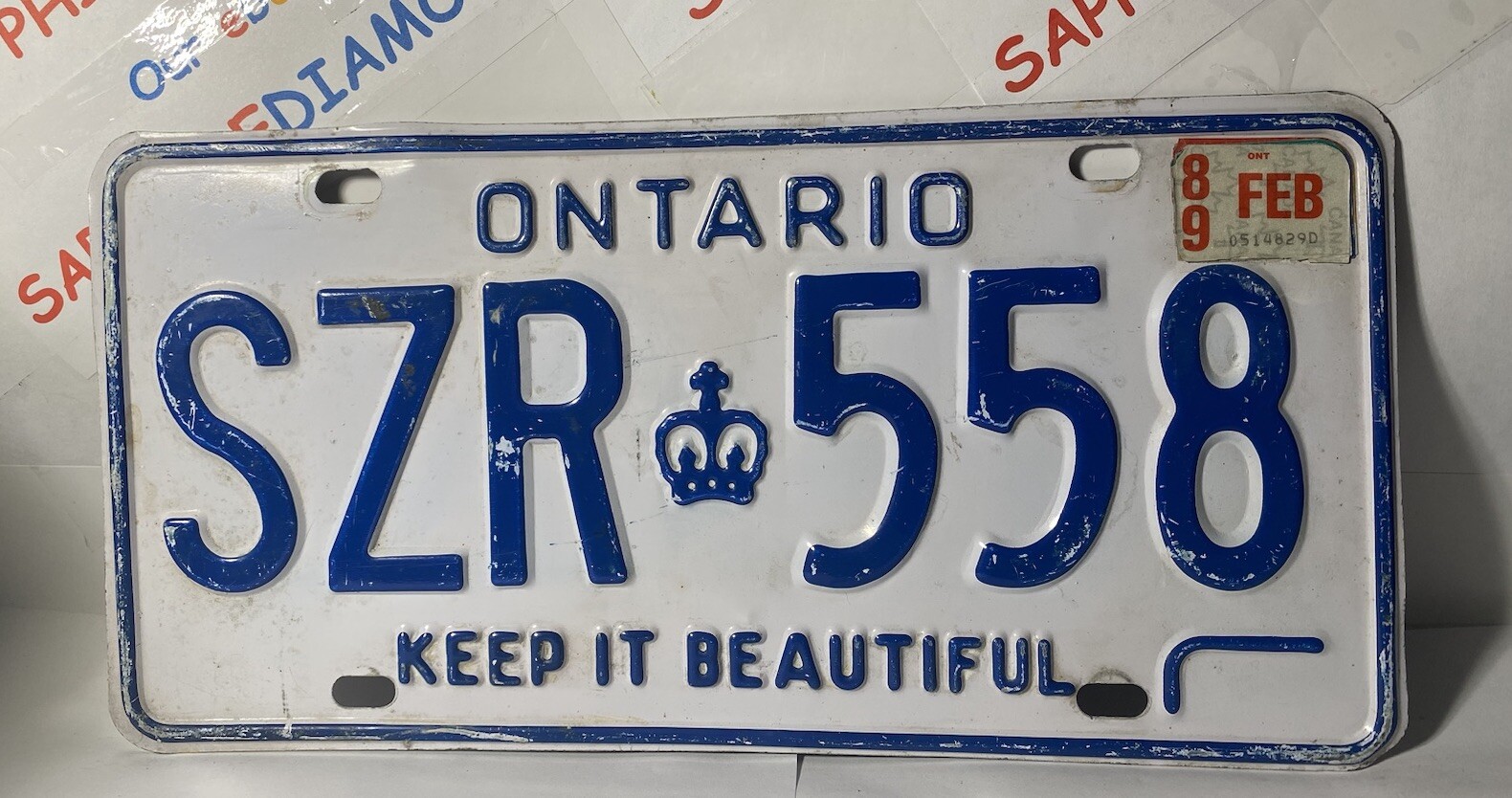 ONTARIO KEEP IT BEAUTIFUL LICENSE PLATE. SOLD AS IS. RARE. USED. | eBay