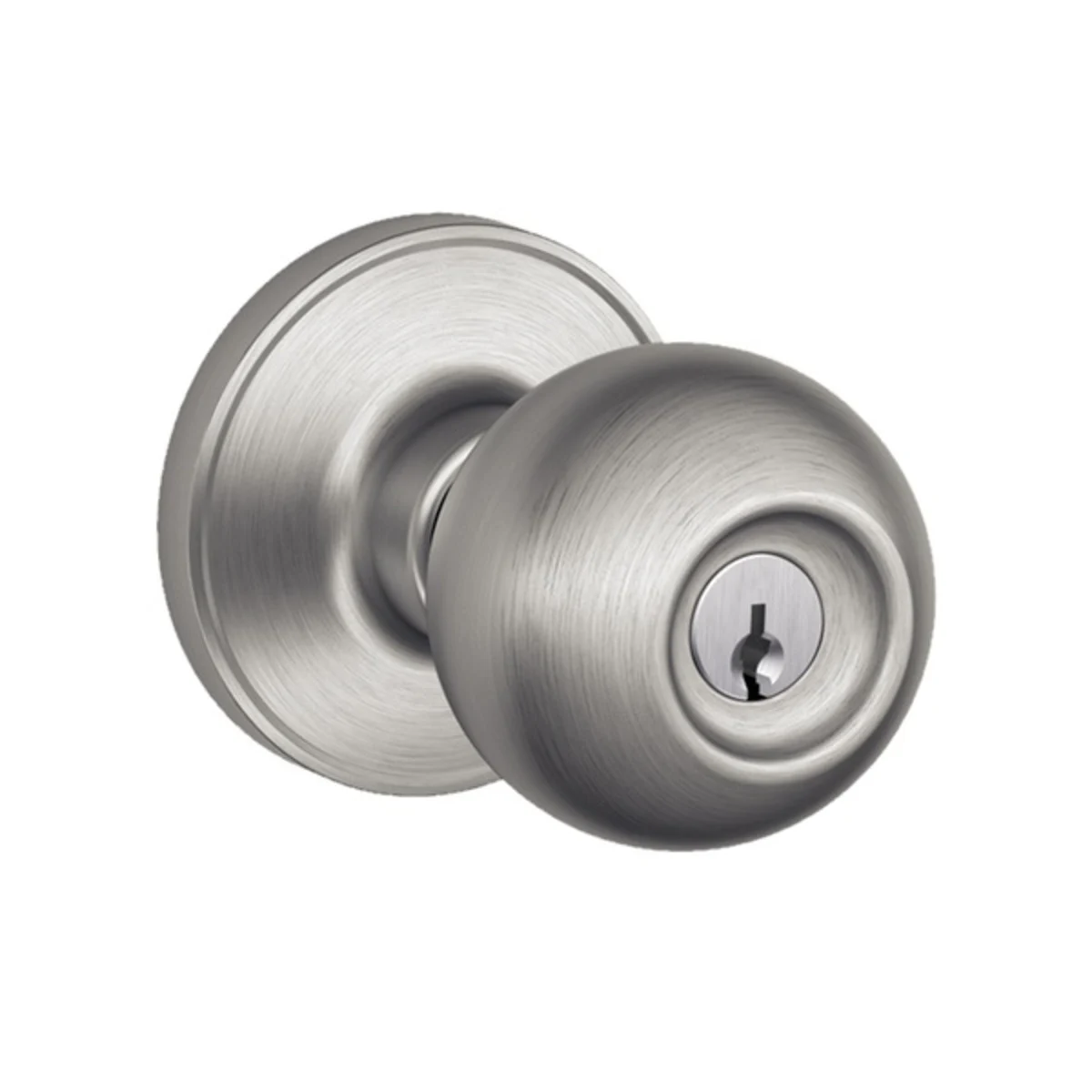 Schlage J Series Single Cylinder Keyed Entry Door Knob & Round Rose J54BBK11630 | eBay