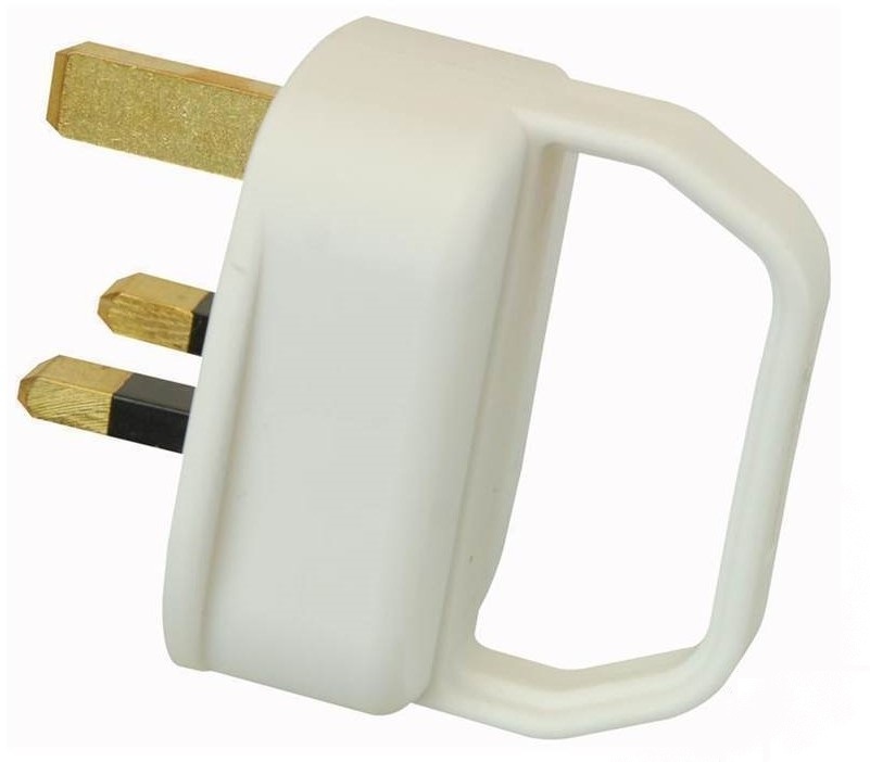 3x WHITE Easy Pull 13A Plugs Handle Arthritis Mobility Disability Aid ...