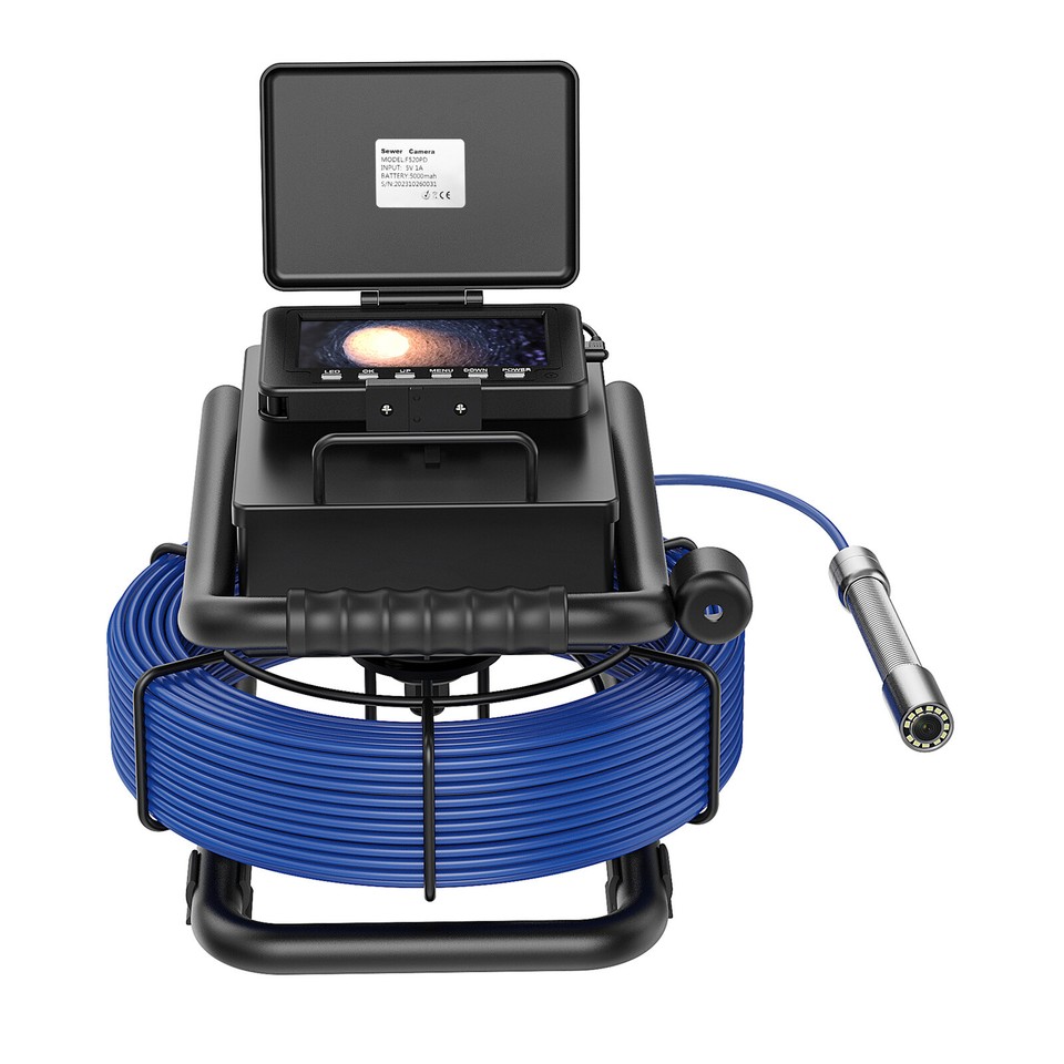 30M Pipe Inspection Camera with 512Hz Locator Sewer Camera Self ...