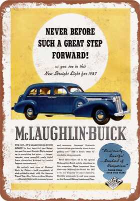 METAL SIGN - 1937 McLaughlin Buick Vintage Ad 01 - Old Retro Rusty Look ...