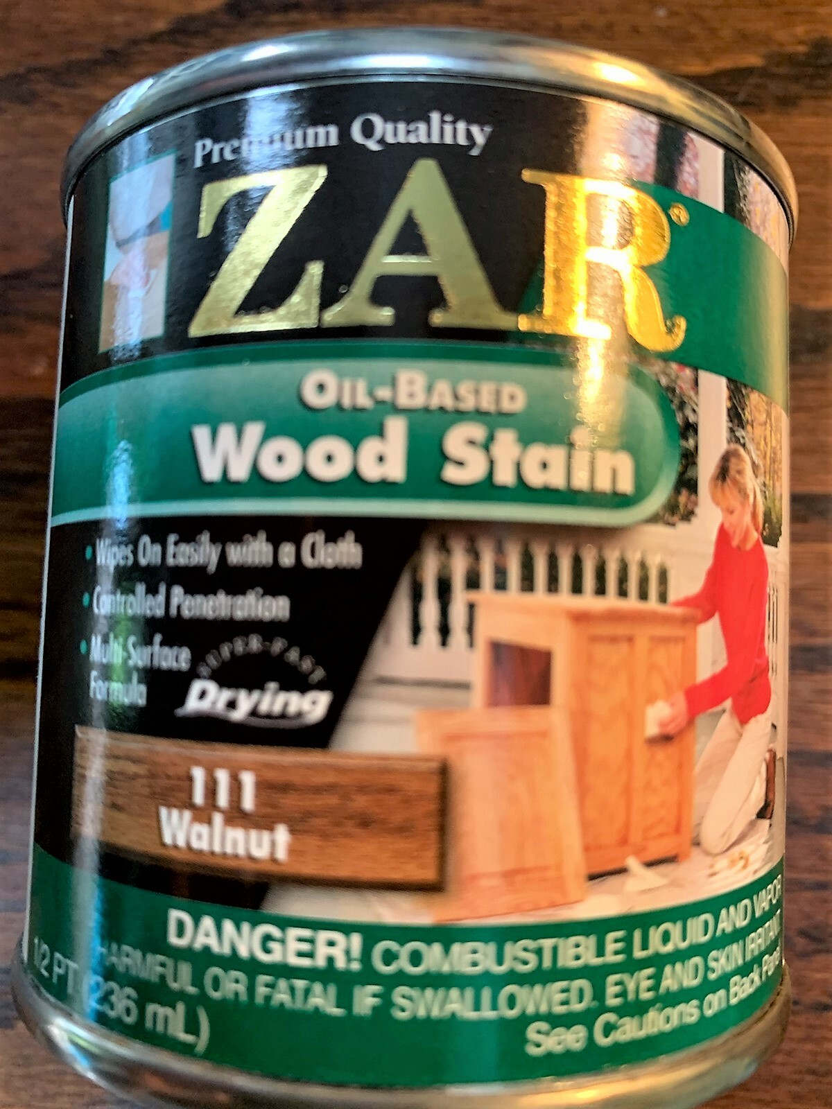 Zar Interior Stain 111 WALNUT 1/2 pint | eBay