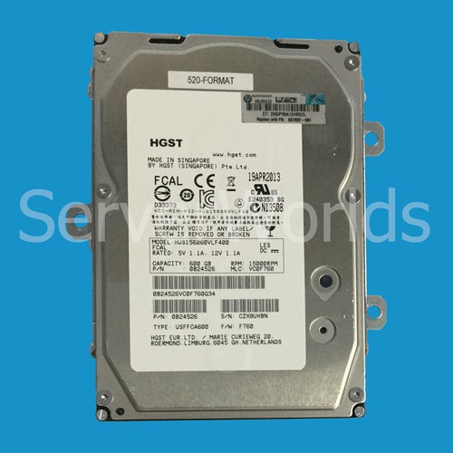 HP 657892-001 3Par 600GB 15K 4GB FC 520 Format | eBay