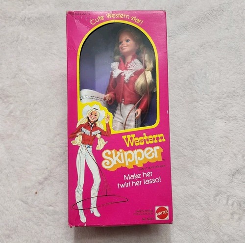 BARBIE DOLL WESTERN SKIPPER #5029 VINTAGE 1981 IN ORIGINAL BOX LASSO ...