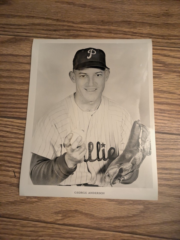 1960 Phillies Glossy 8x10 Team Issued George Sparky Anderson Photo ...