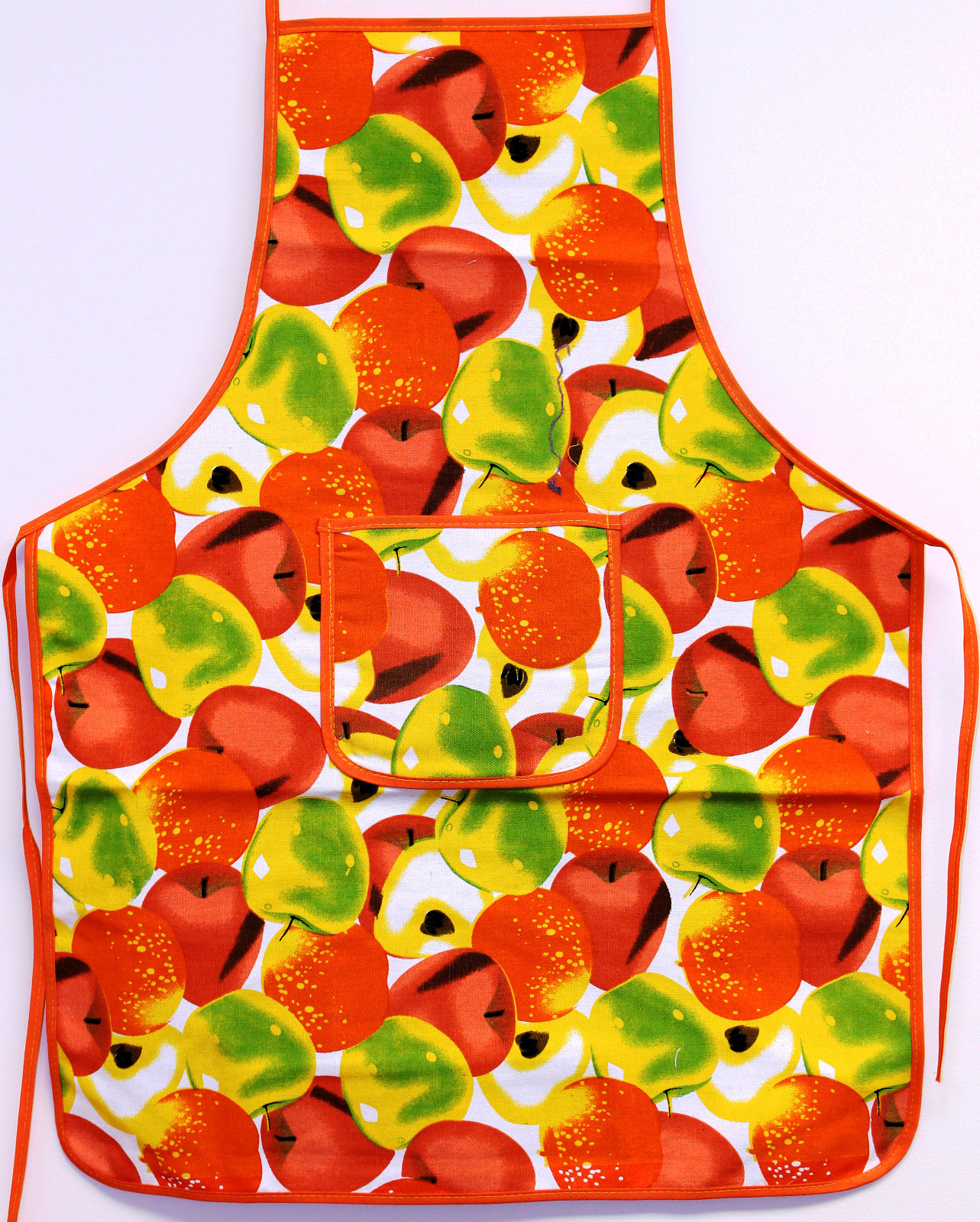 Red & Green Apple Print Kitchen Apron W Pocket Cooking Baking Chefs 100 ...