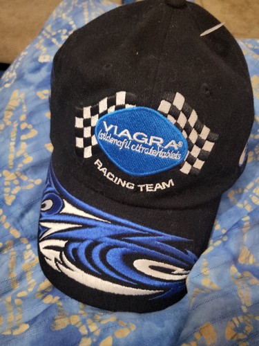 New Viagra Racing Team Mark Martin Nascar Hat Cap Blue White Roush ...