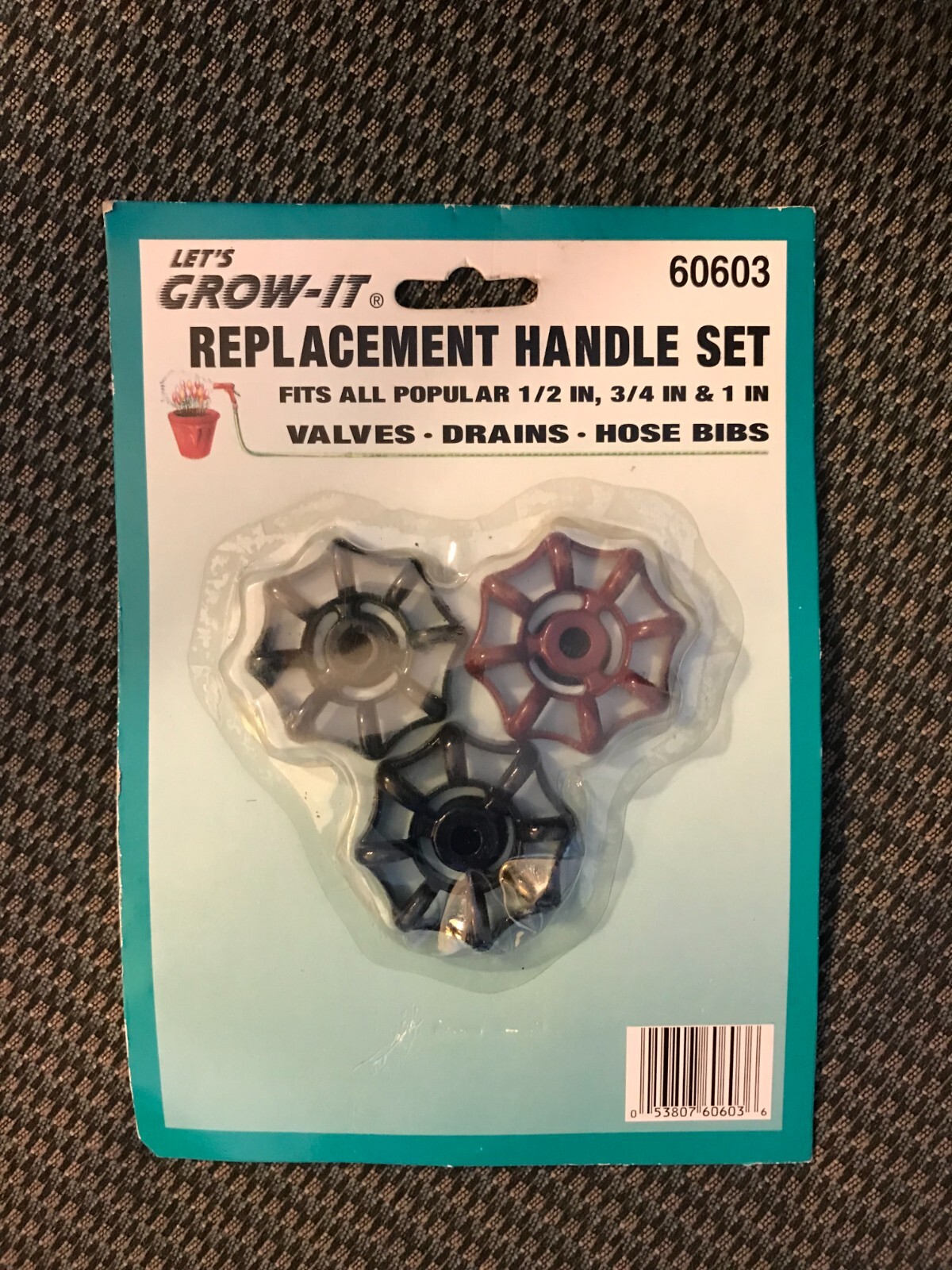 3 pack Outdoor Faucet Water Spigot Handles (1 EACH-FOR 1/2", 3/4" & 1 ...