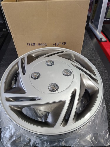 PACIFIC RIM # 6002 PLASTIC 13 INCH SILVER METALIC HUBCAPS | eBay