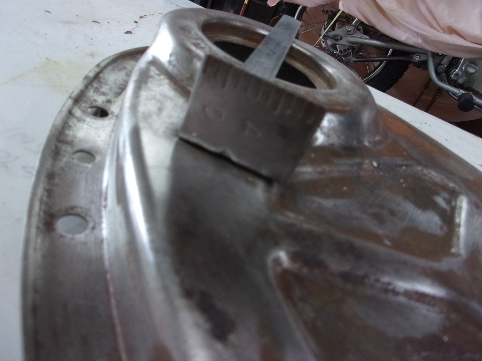 GM Small Block Chevy Timing Cover 6 Inch Balancer AO Pointer Early 60's ...