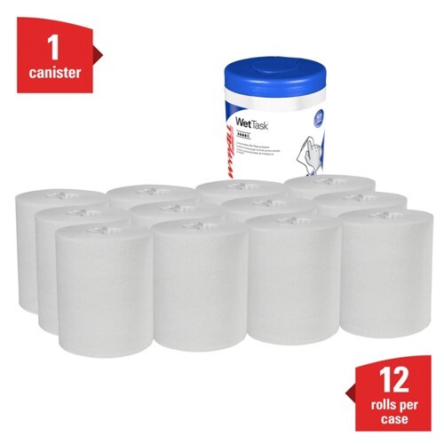 Kimtech 77320 Wipers WetTask System 12 x 12 1/2 White, 35 sheet/roll ...