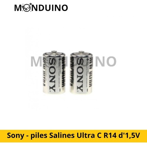 Sony - piles Salines Ultra C R14 d'1,5V Pack de 2 | eBay