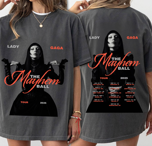 Mayhem Tour Tshirt, 2 sided Design Tee, Lady gaga Shirt, Music Lover ...