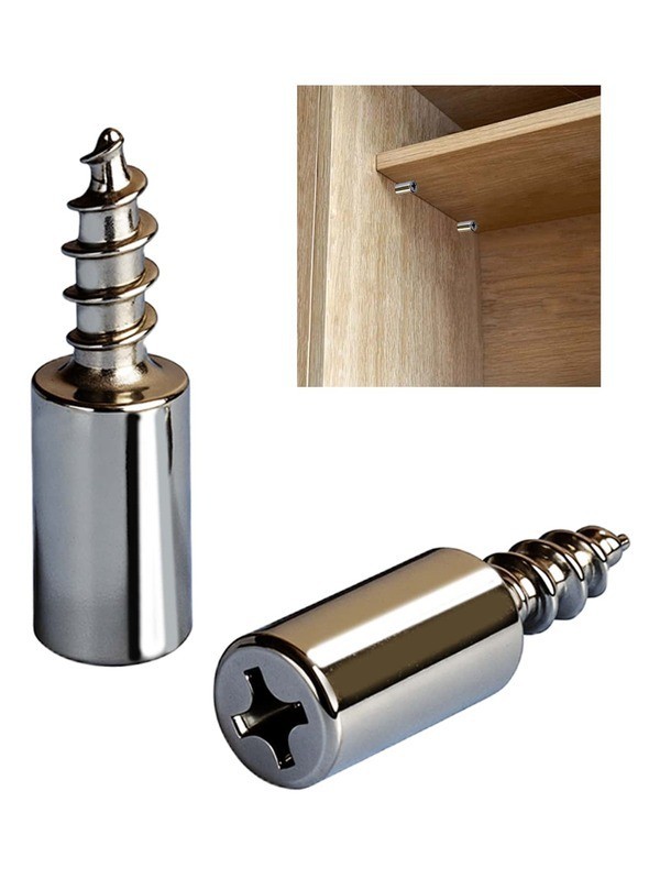 4-36PCS Metal Shelf Support Straight Pegs with Screws Heavy Duty ...