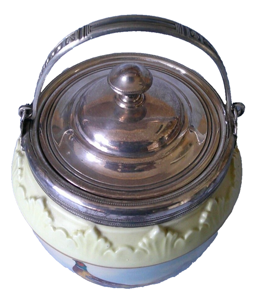 Locke & Co Worcester Blush Ivory Biscuit Barrel (William Stinton ...