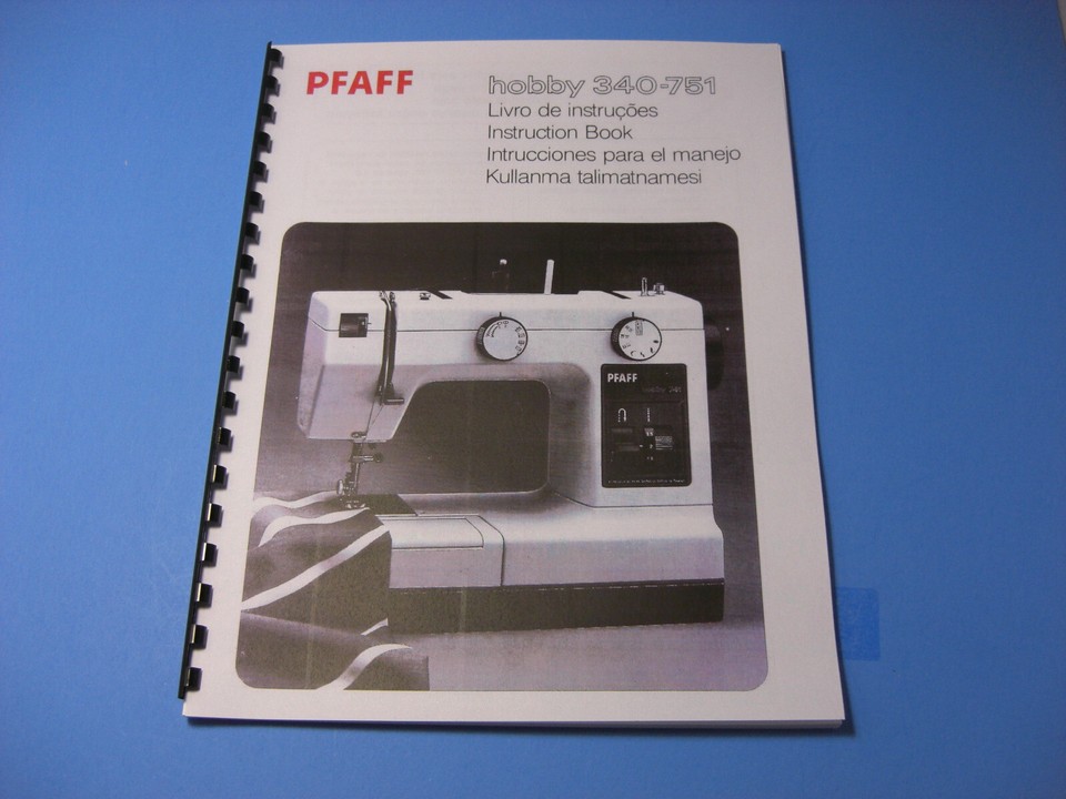 Pfaff HOBBY 340 - 751 Sewing Machine Manual - Printed | eBay
