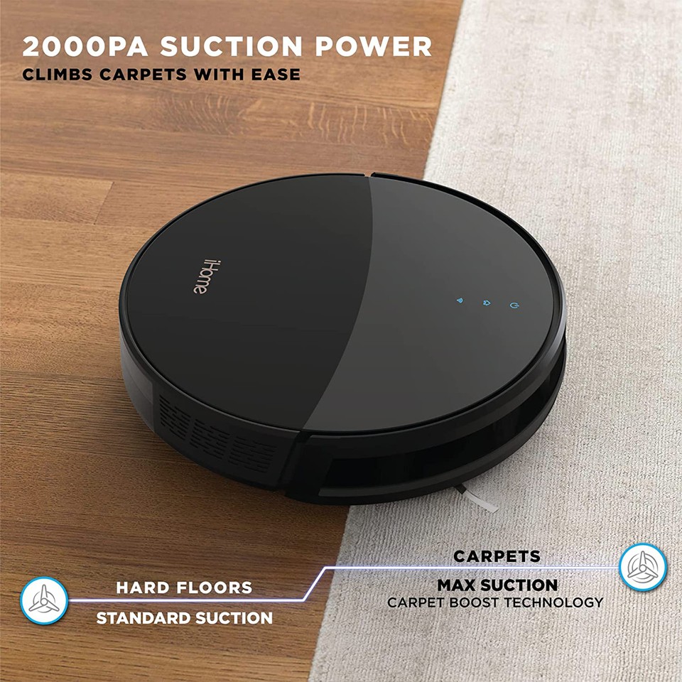 iHome iHRV1-BLK AutoVac Eclipse Robot and Self Charging Vacuum Cleaner, Black | eBay
