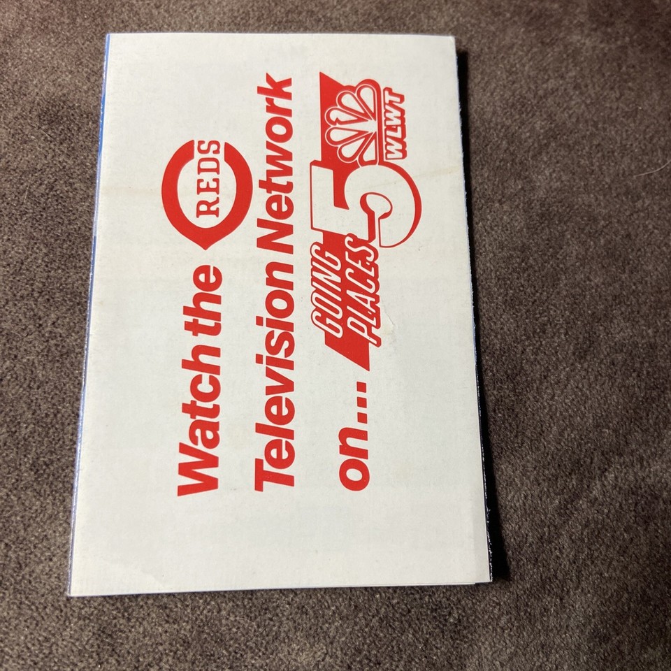 Cincinnati Reds 1989 MLB pocket schedule - WLWT Channel 5 | eBay