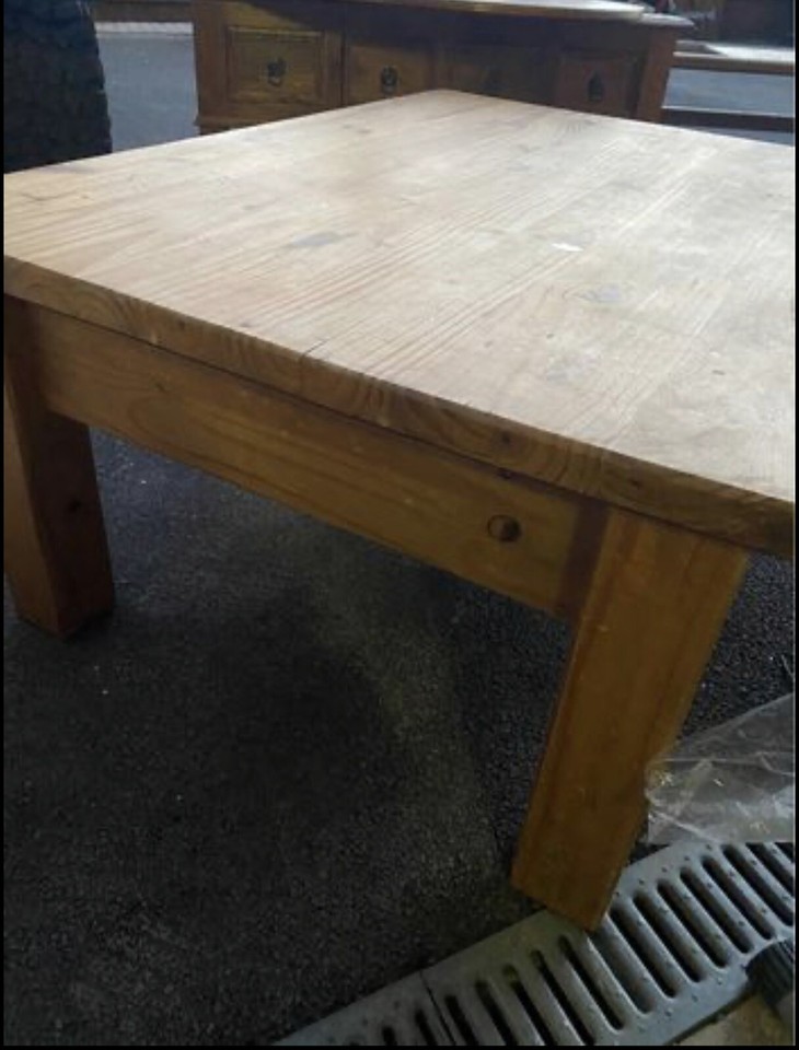 heavy pine table | eBay UK