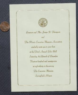 1979 Springfield Illinois Governor James Thompson Executive Mansion ...