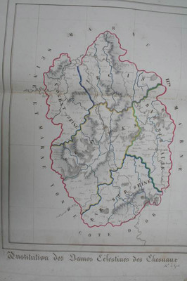 Frankreich - Département l´Aube - Landkarte | eBay