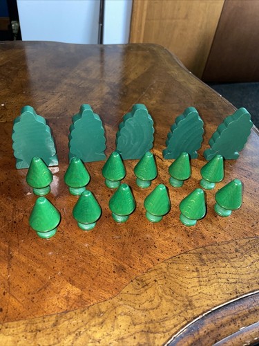 Lot of 17 Piece Thomas/Brio Wood Trees / Bushes Accessorizes | eBay