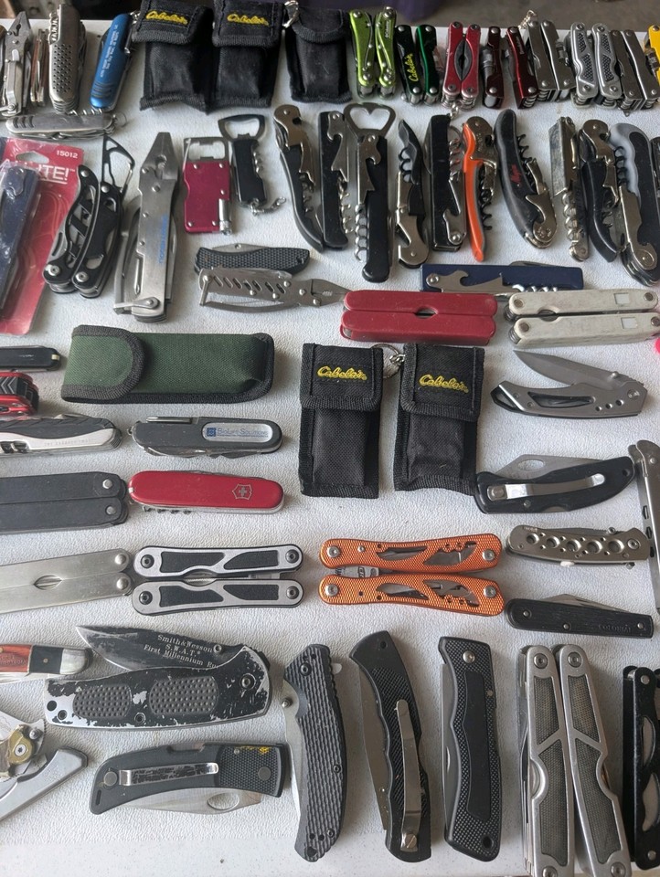 2+ Pound Grab Bag Lot TSA Confiscated Multitool Kn*ves Utility Tools 2 ...