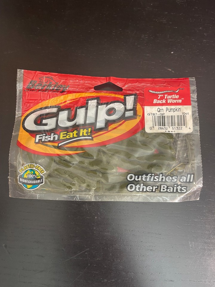 Berkley Gulp! 4-7" Turtle Back Worm 10-12ct Many Colors NIP | eBay