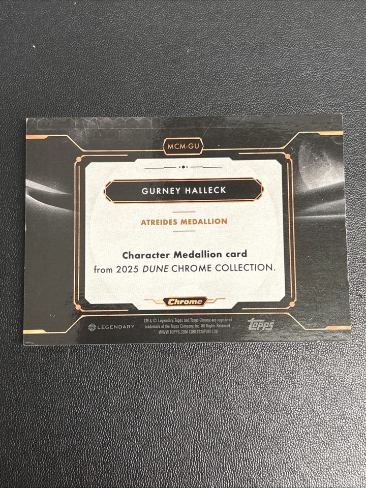 2024 Topps Chrome Dune GURNEY HALLECK Character Medallion SP | eBay UK