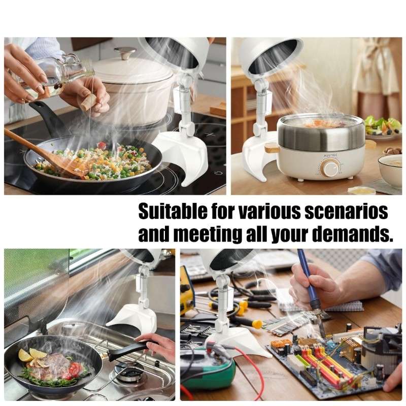 Portable Desktop Range Hood Exhaust Fan for Indoor BBQ Kitchen ...