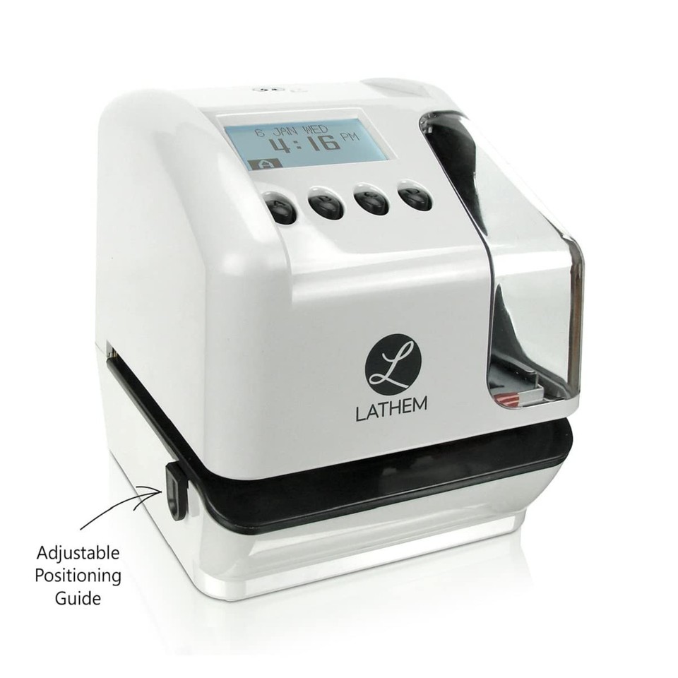 LT5000 Electronic Multi-Line Date and Numbering Document Stamp Time ...