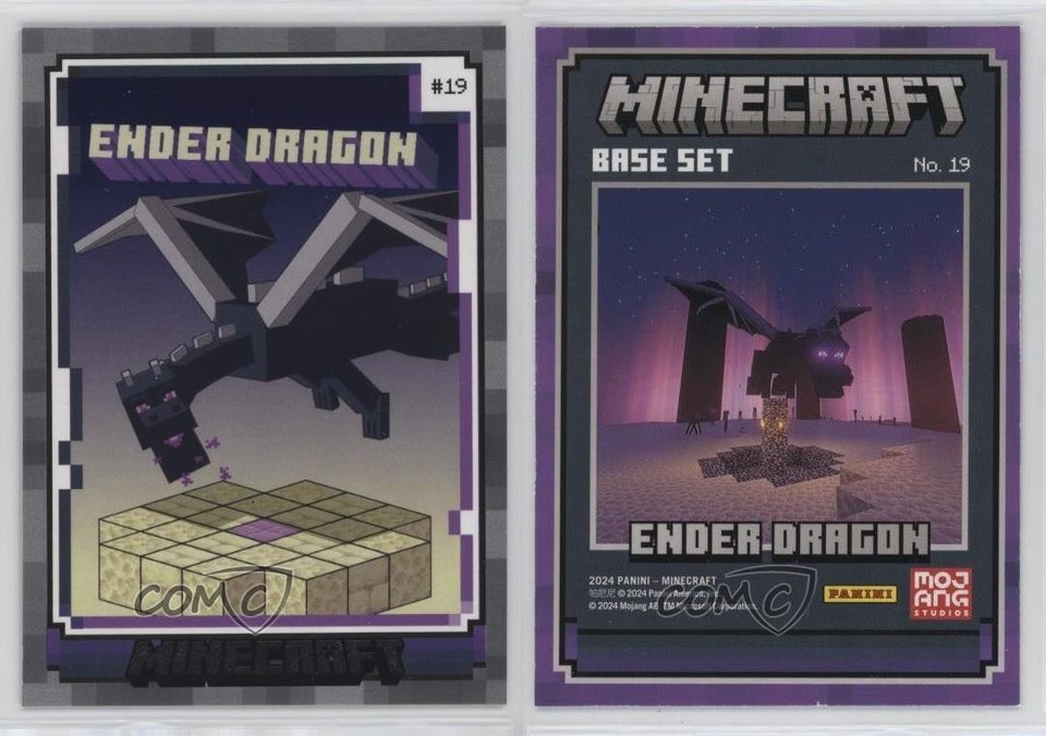 2024 Panini Minecraft Stone Ender Dragon #19 03mh | eBay